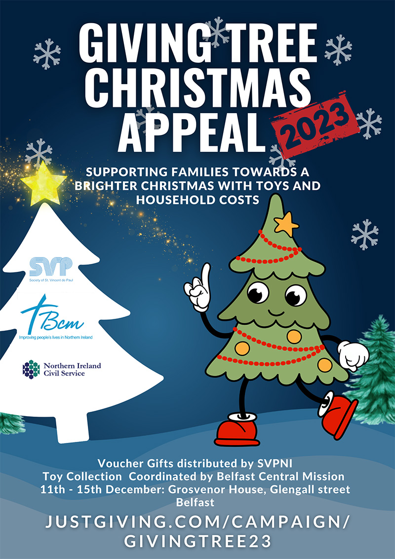 Northern Ireland ‘Giving Tree’ campaign - Society of St. Vincent de Paul