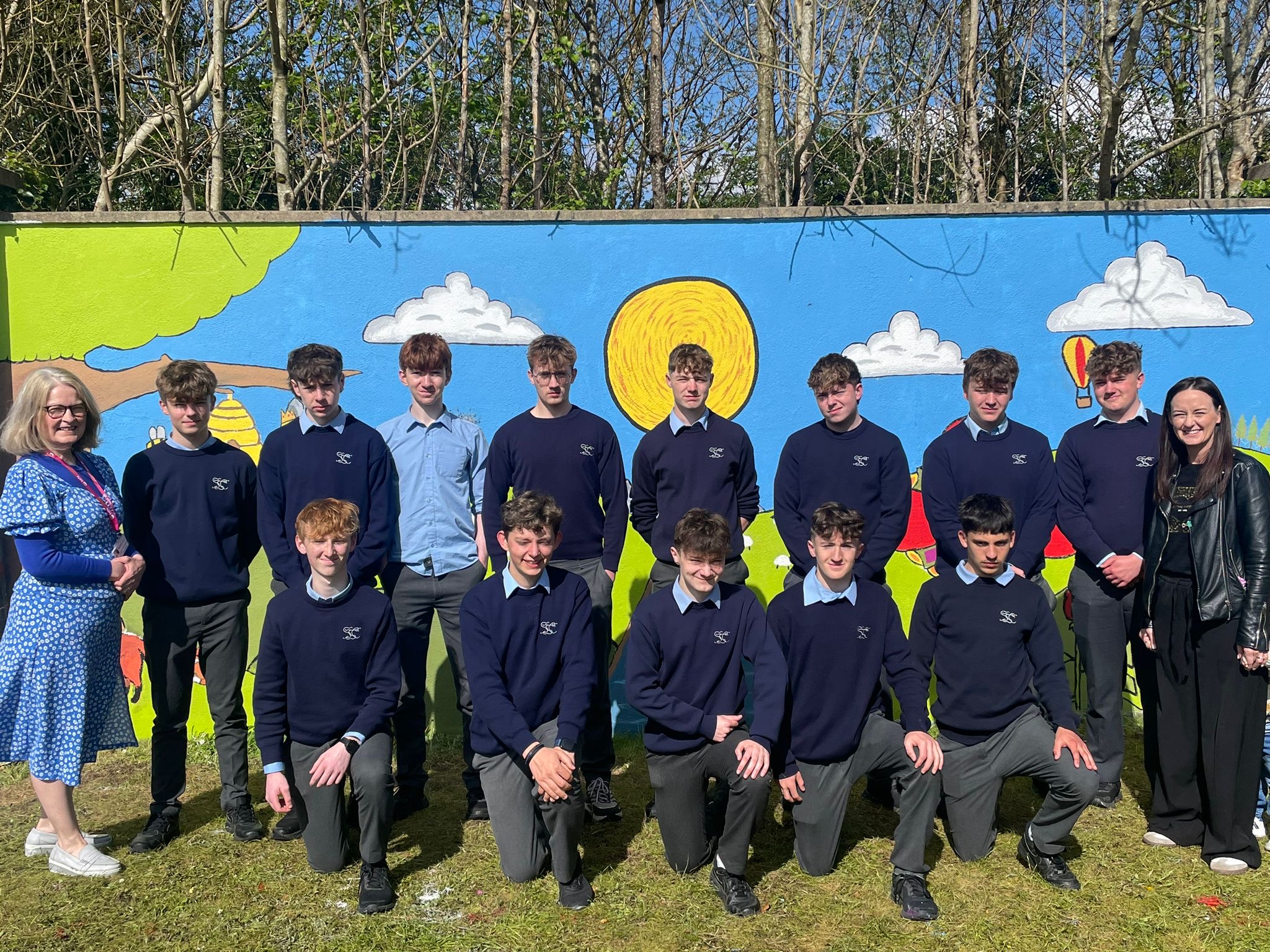St Geralds College Embarks on Mural Project at Safe Ireland Mayo Refuge ...
